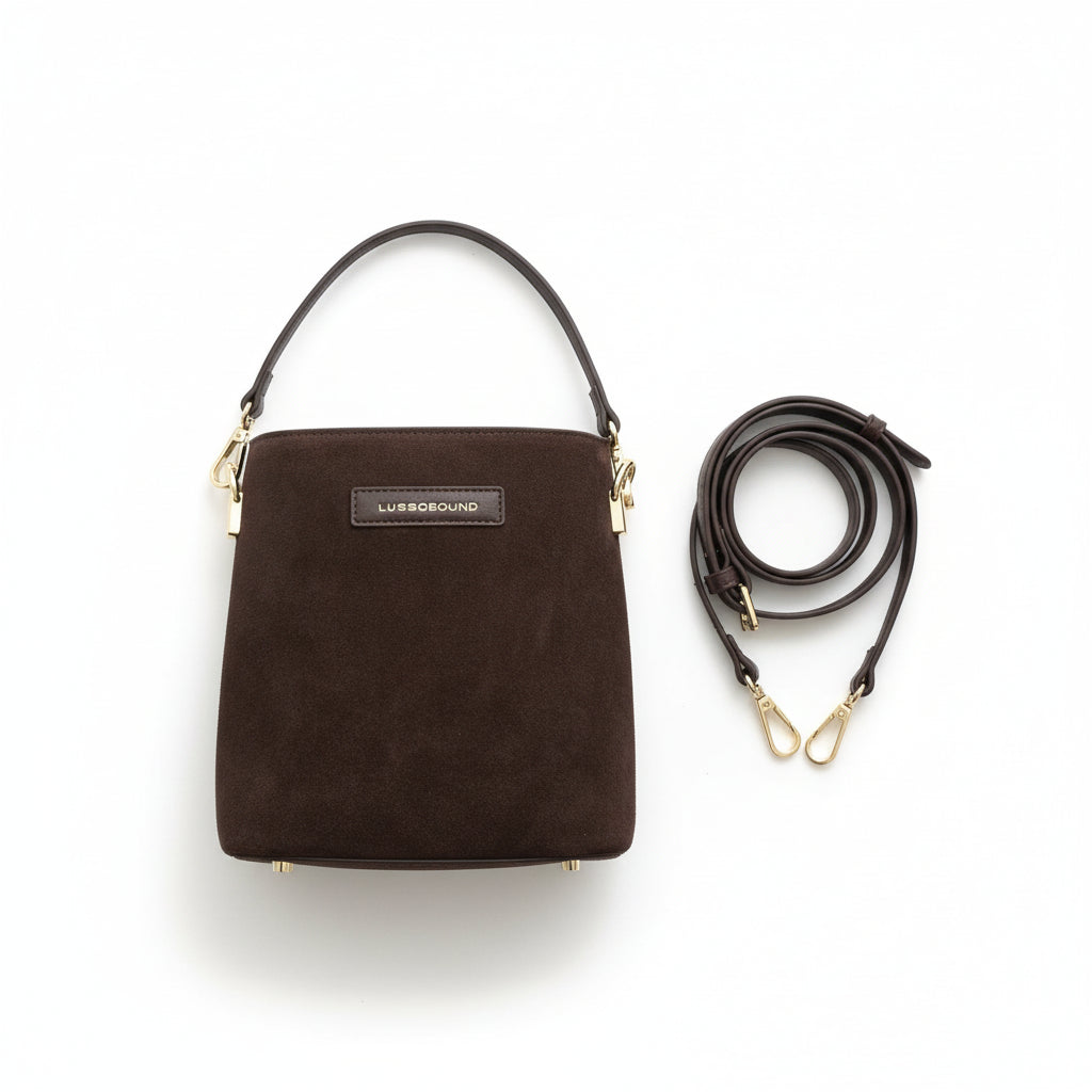 The Suede Mini Florence Crossbody – LUSSOBOUND